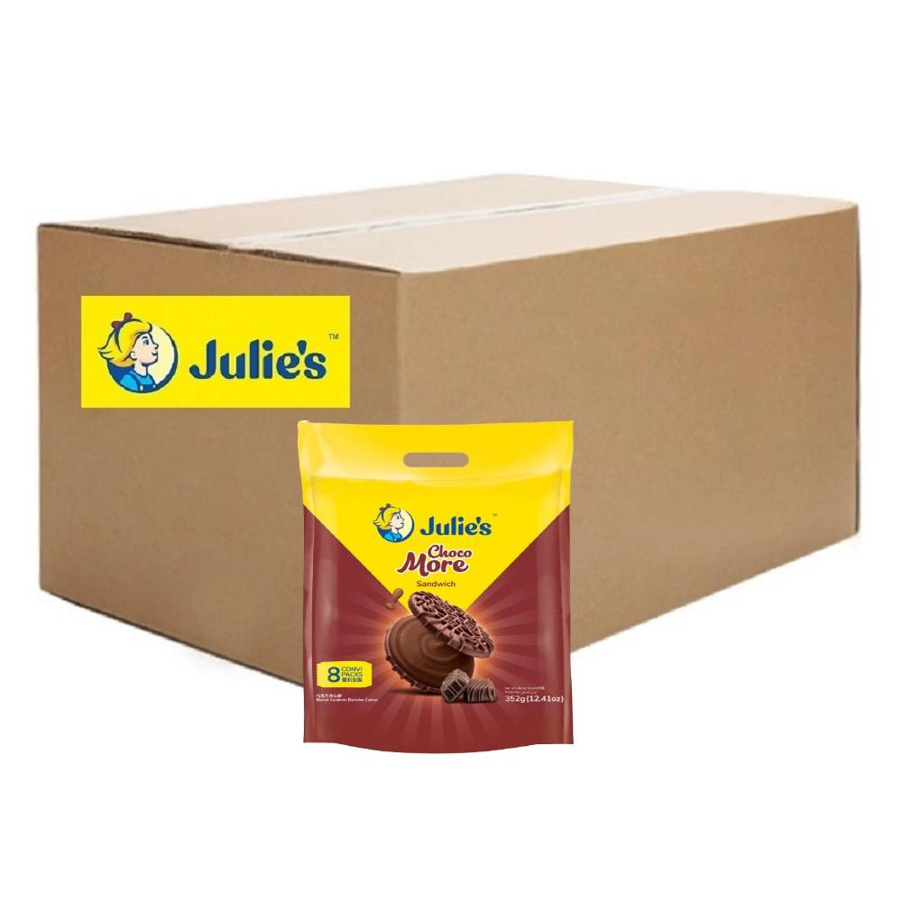 Julie's Choco More Sandwich Biscuits (12 Packets) 352g